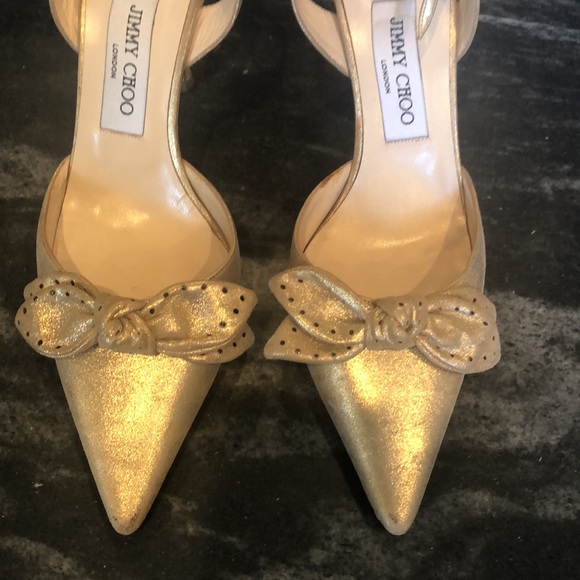 Jimmy Choo | Shoes | Jimmy Choo Gold Shoes | Poshmark